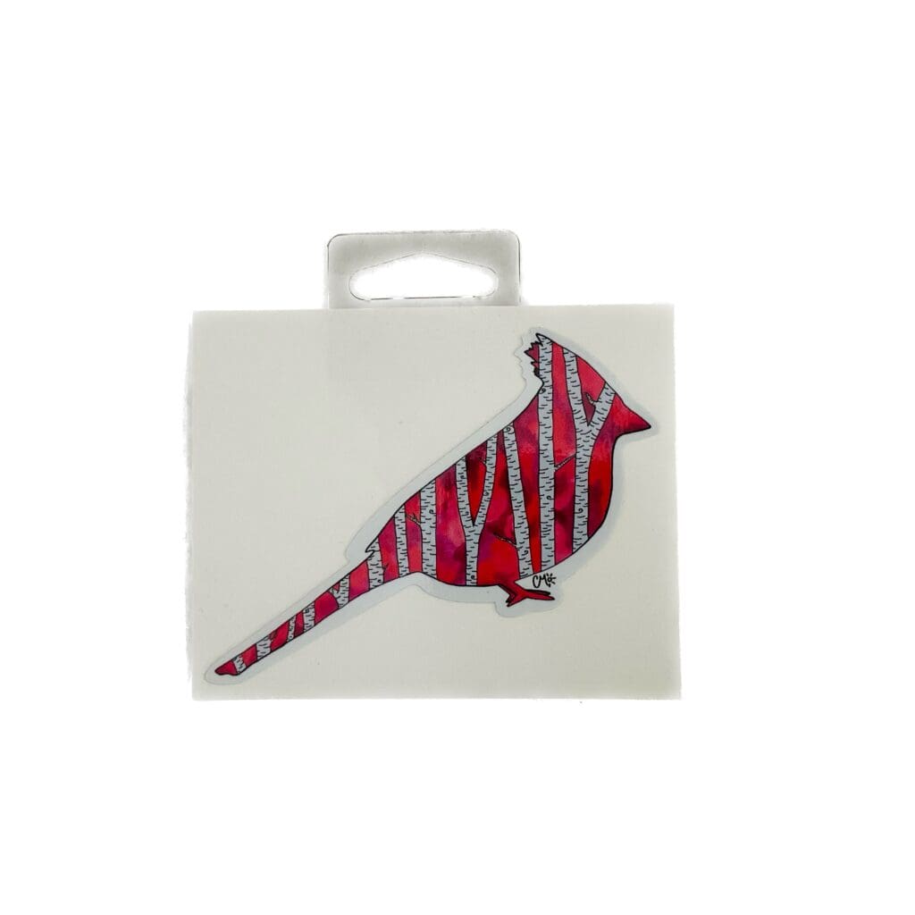 Cardinal Sticker Medium - Danbury Country Store