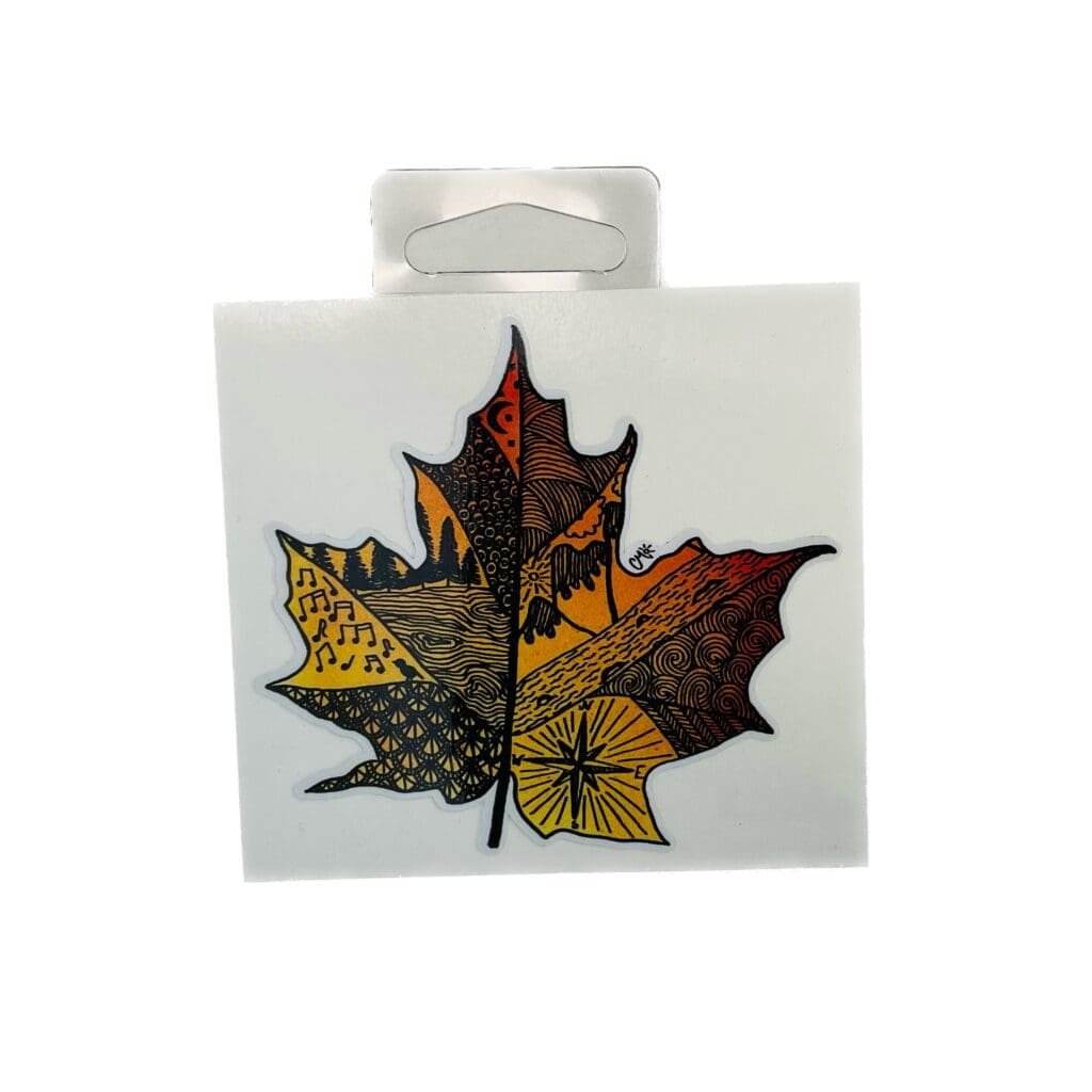 Maple Leaf Sticker Medium - Danbury Country Store